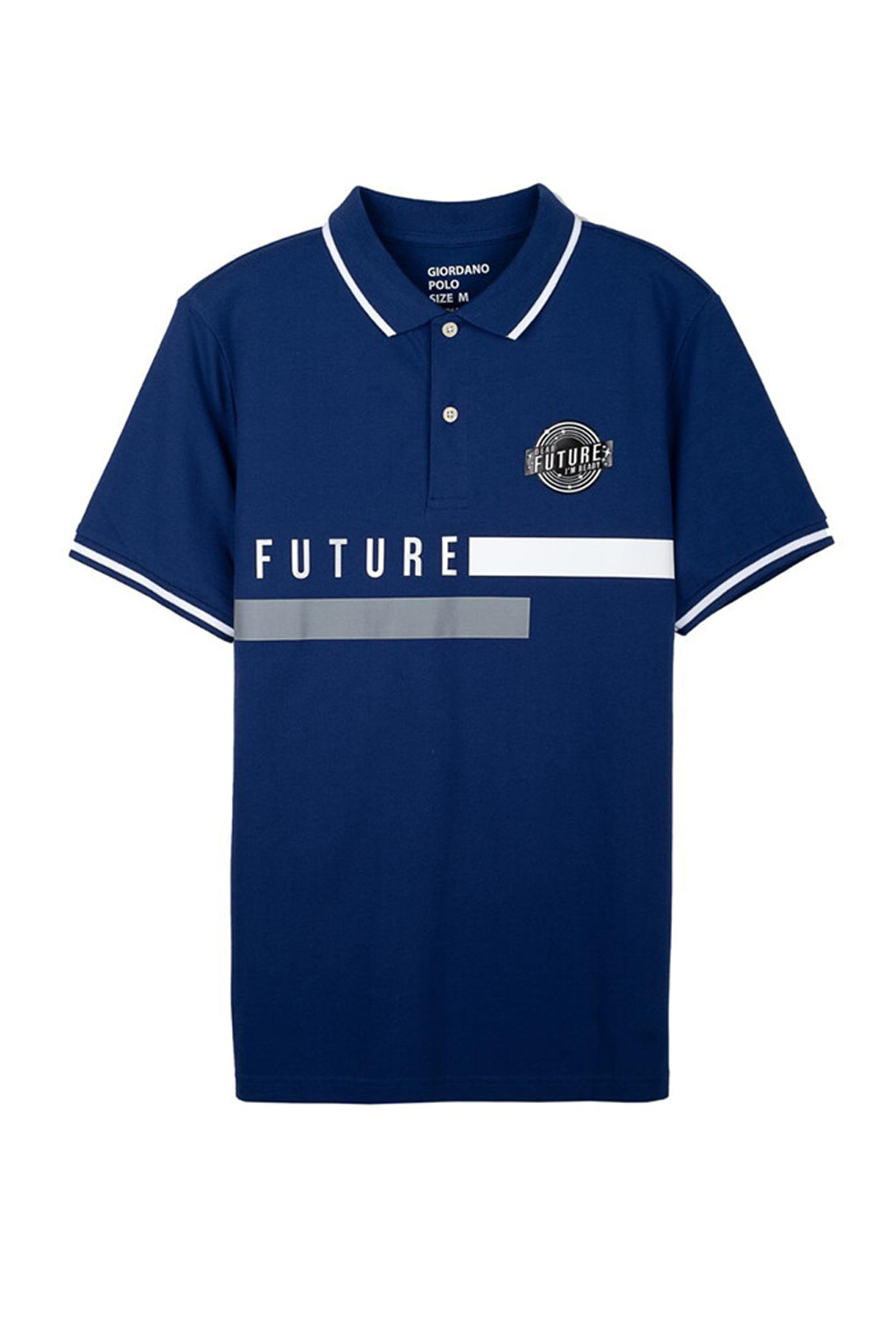 Giordano Blue Mens Dear Future Polo | Odel.lk