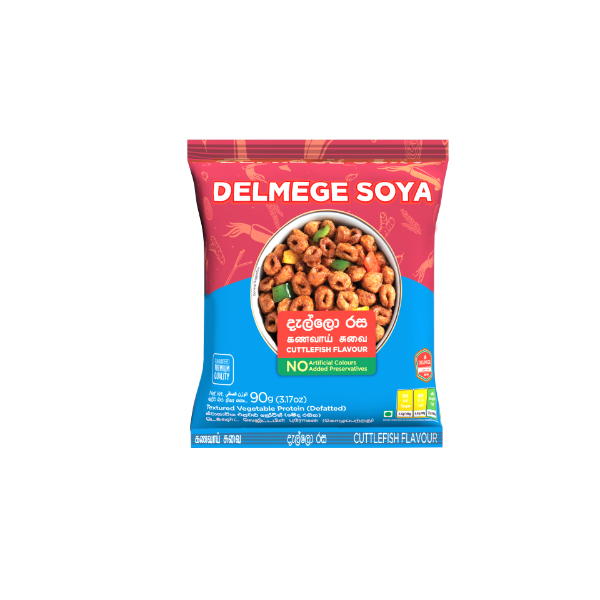 Delmege Soya Meat Cuttle Fish 90G | Glomark.lk