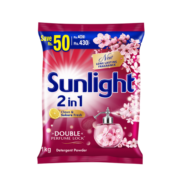 Sunlight Sukura Washing Detergent Powder 1Kg | Glomark.lk
