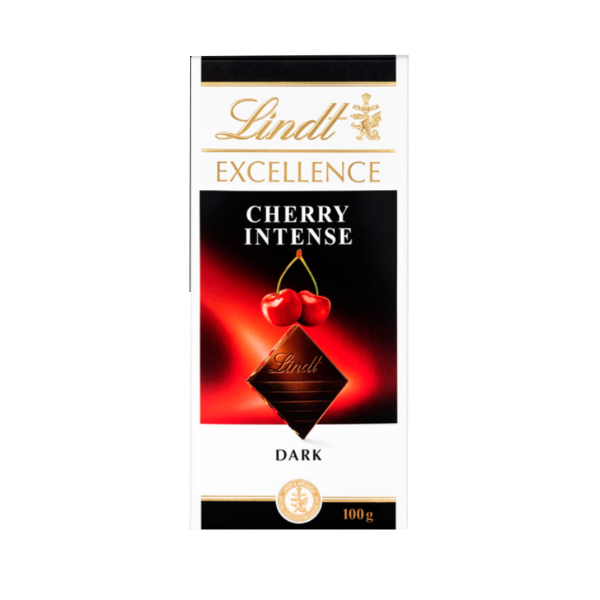 Lindt Excellence Cherry Intense Dark Chocolate 100G | Glomark.lk