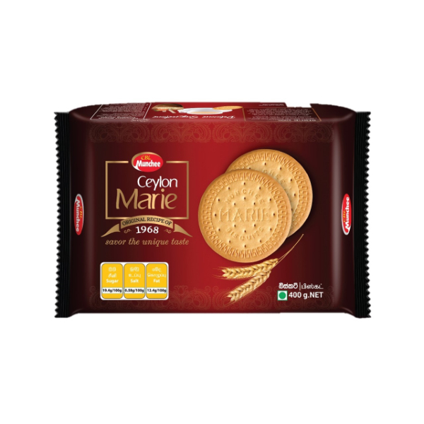 Munchee Biscuits Ceylon Marie 400G | Glomark.lk
