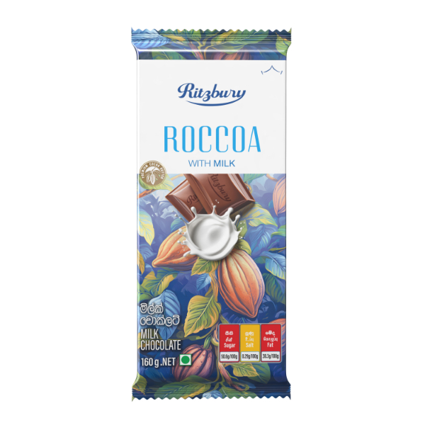 Ritzbury Roccoa Milk Chocolate 160G | Glomark.lk