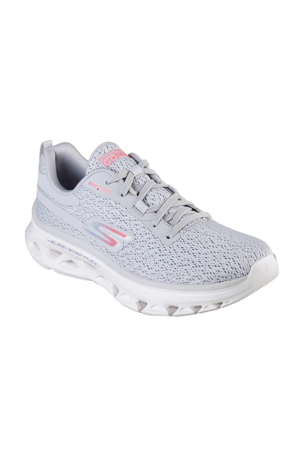 SKECHERS -128890-GRY-GO RUN GLIDE-STEP FLEX-WOMEN-RUNNING-SHOE | Odel.lk