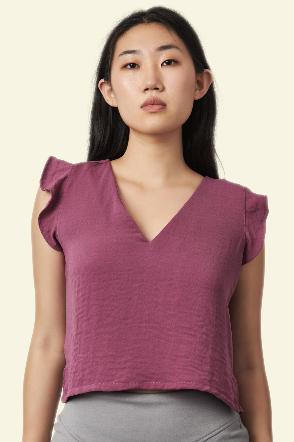 Closet Pink V Neck Formal Top | Odel.lk