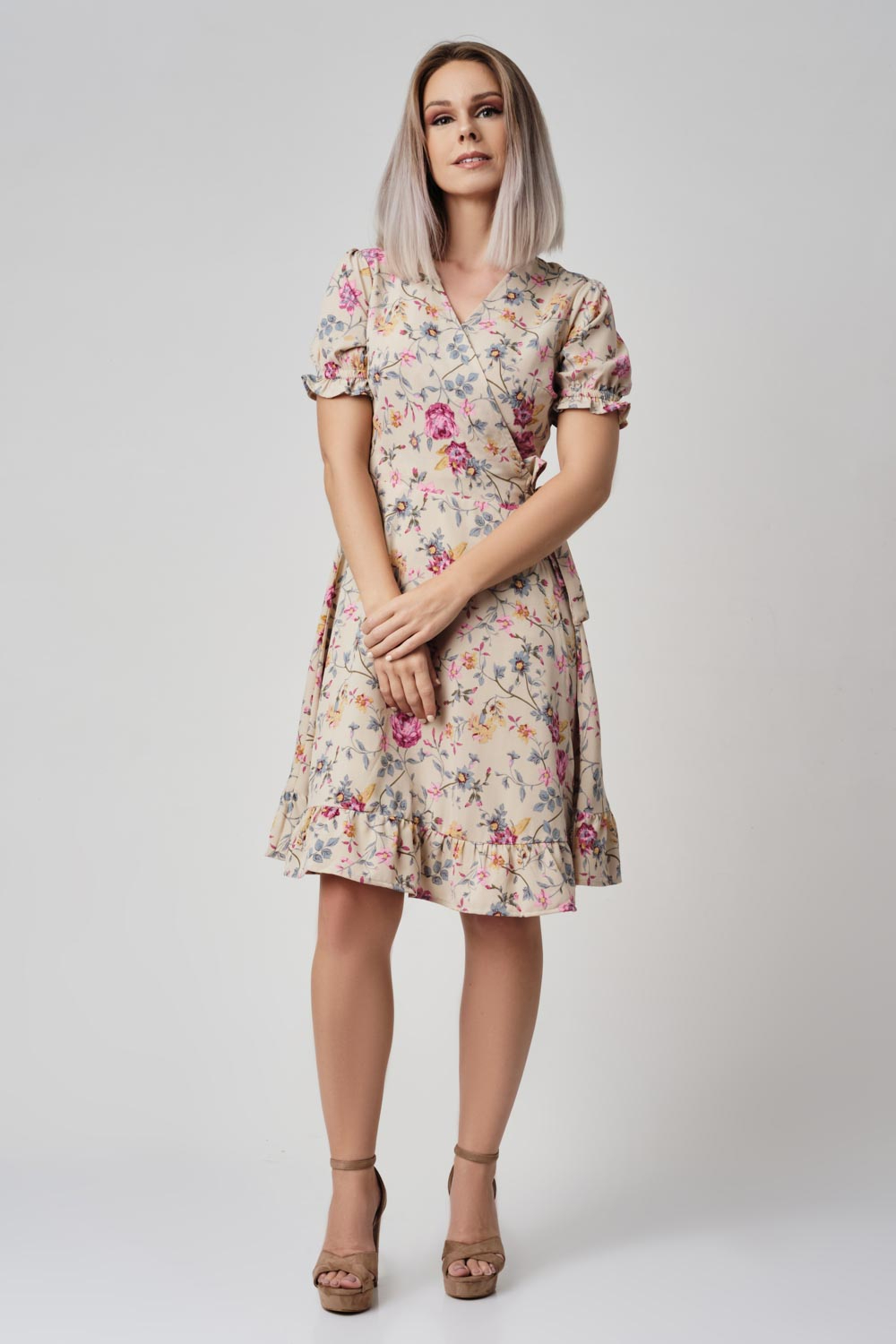 Odel Multi Back Cut Out Wrap Dress | Odel.lk