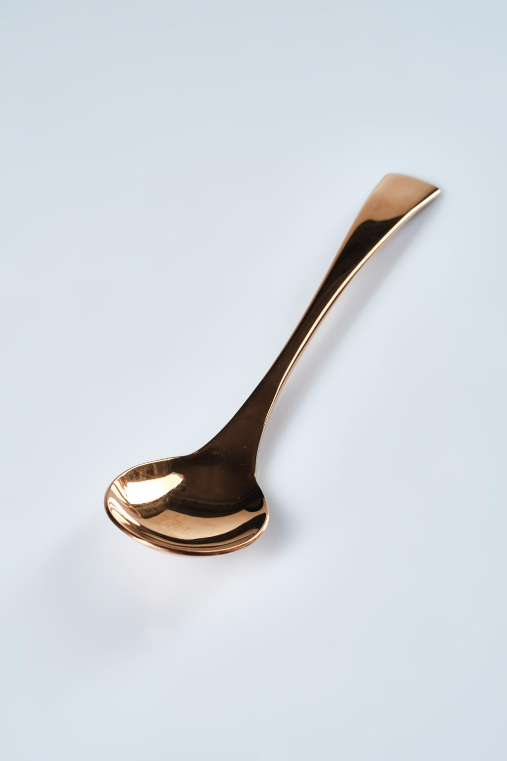 Odel Rose Gold Flat Square Handle Stainless Steel Soup Spoon | Odel.lk