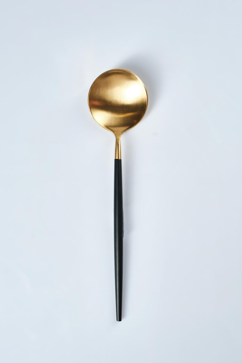 Odel Black Gold Point Stainless Steel Dinning Spoon | Odel.lk