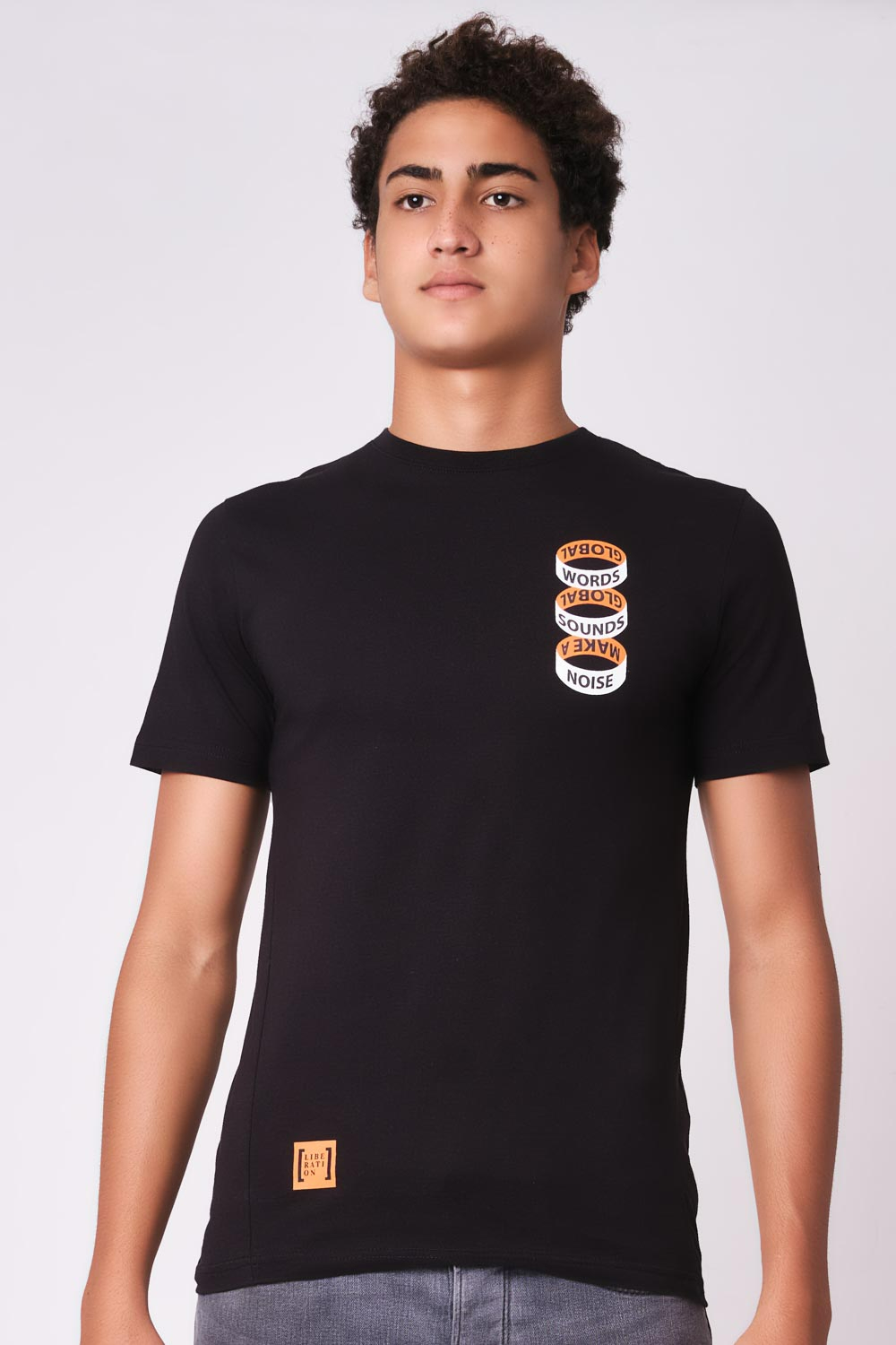 Liberation Printed Crew Neck T-shirt | Odel.lk