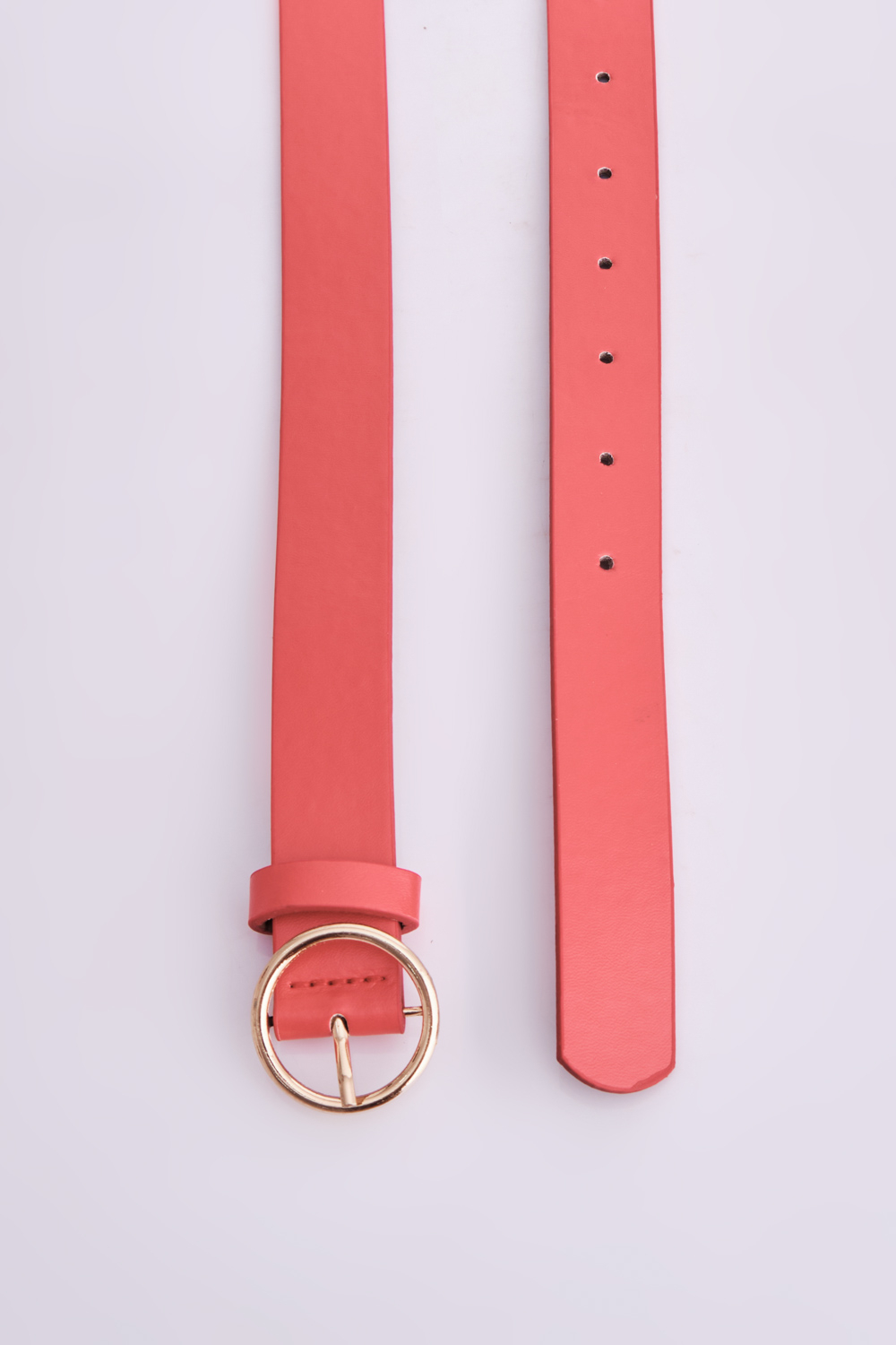 Backstage Red Round Buckle Detailed Belts | Odel.lk