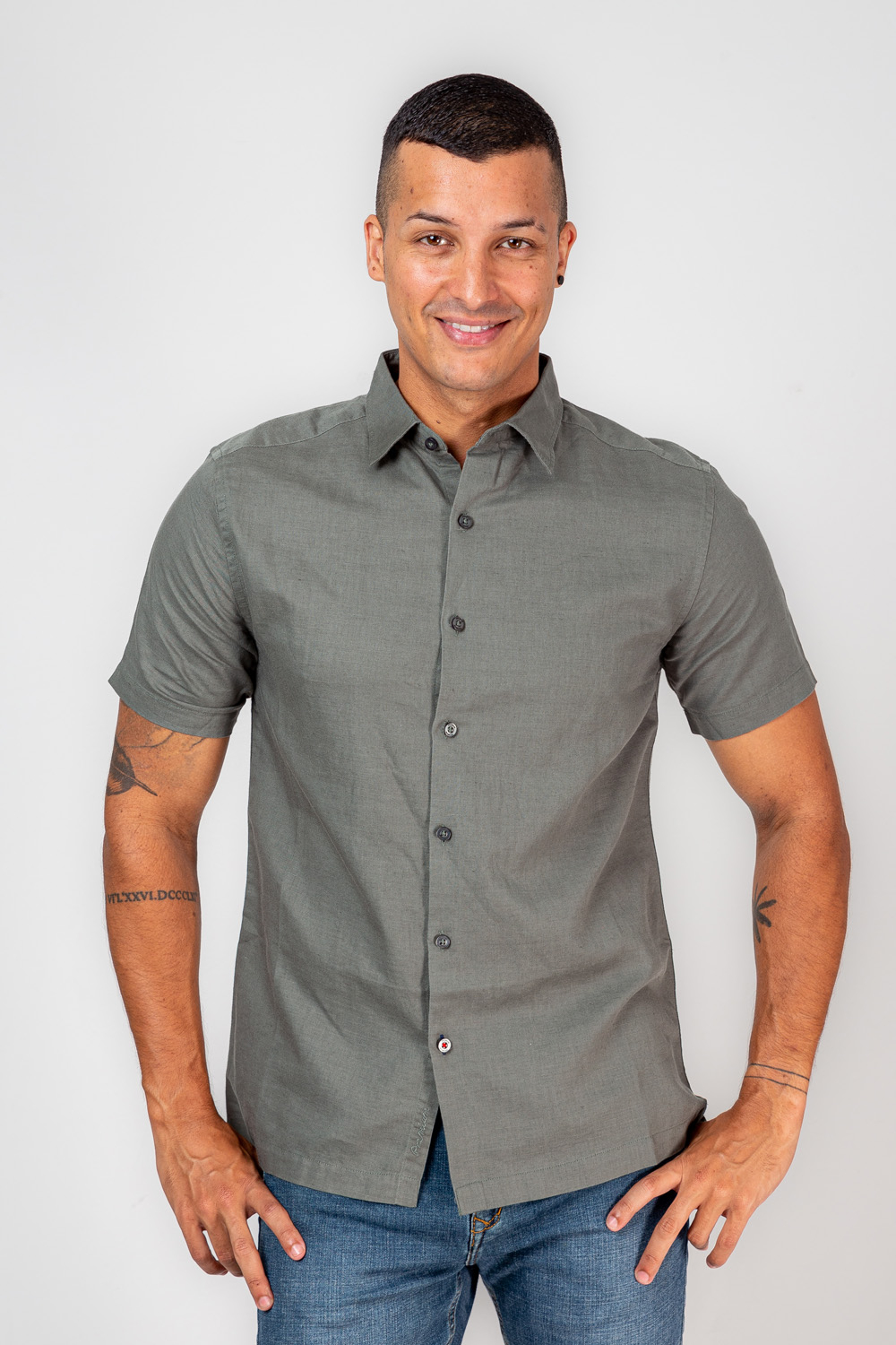 Premium Linen Short Sleeve Shirt | Odel.lk