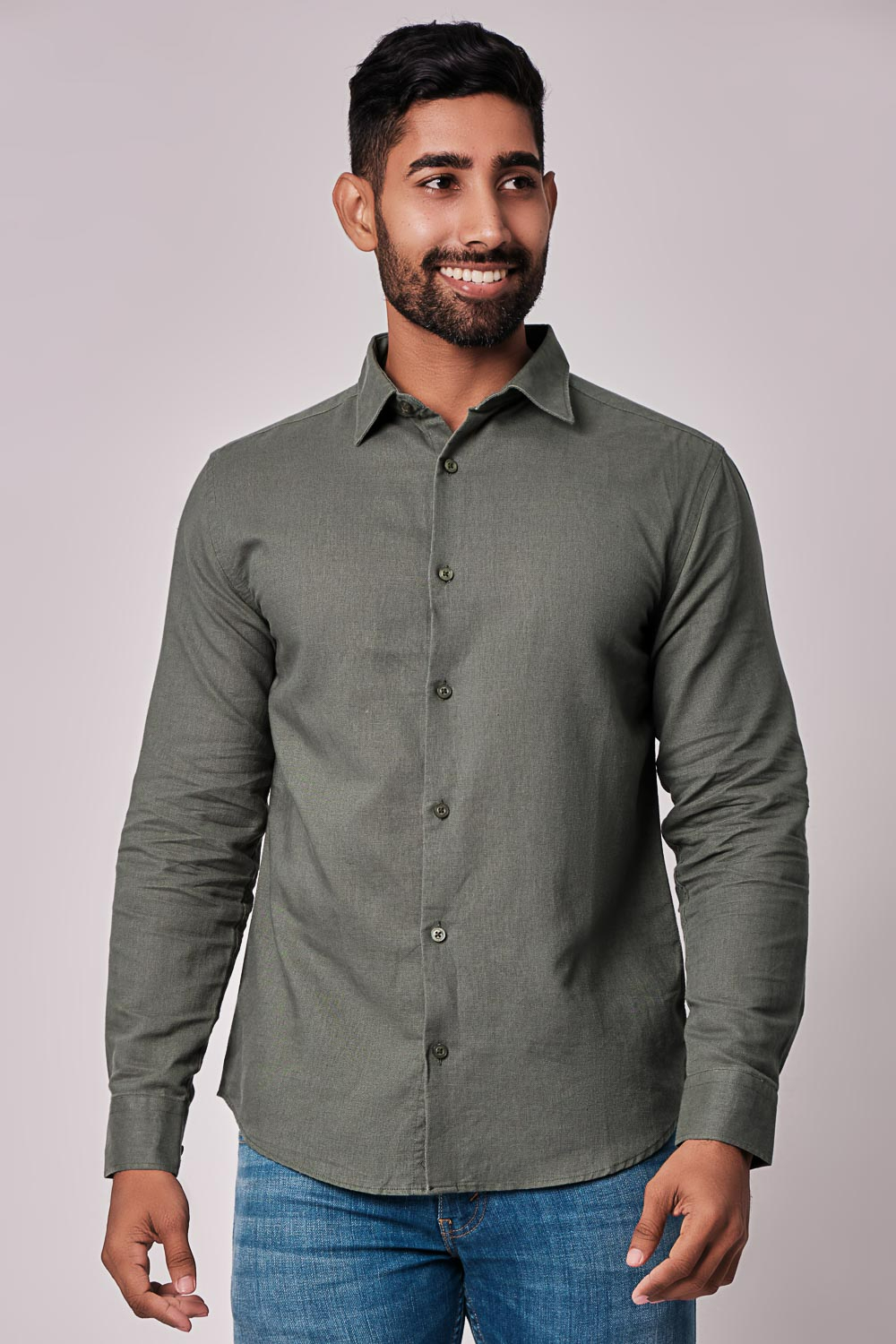 Premium Linen Long Sleeve Shirt | Odel.lk
