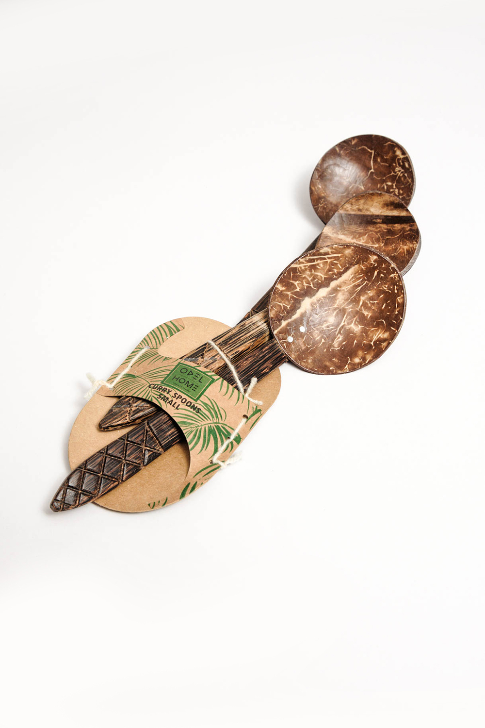 Odel Coconut Shell Curry Spoon Small 3pcs Pack | Odel.lk