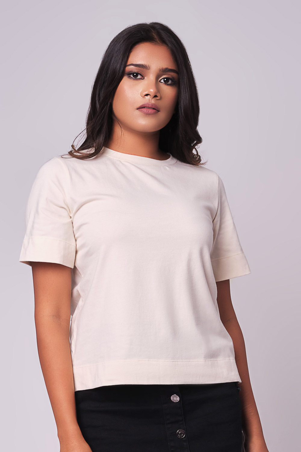 Odel White Slogan Printed Basic Tshirt | Odel.lk