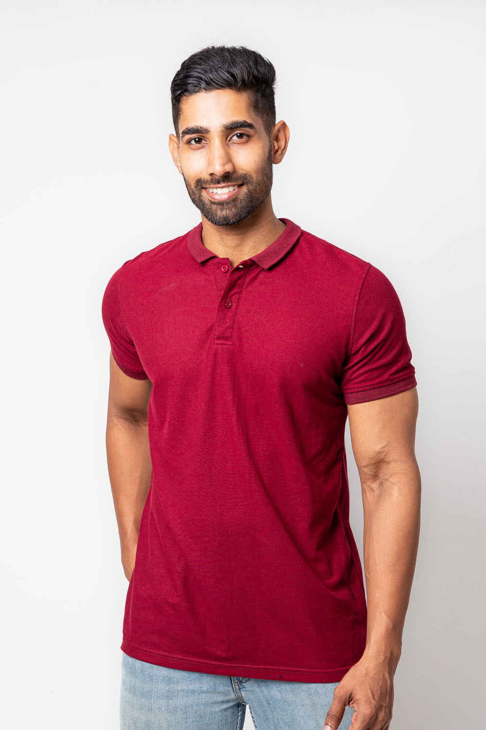 Cotton Collection Maroon Polo Tshirt By Coco | Odel.lk
