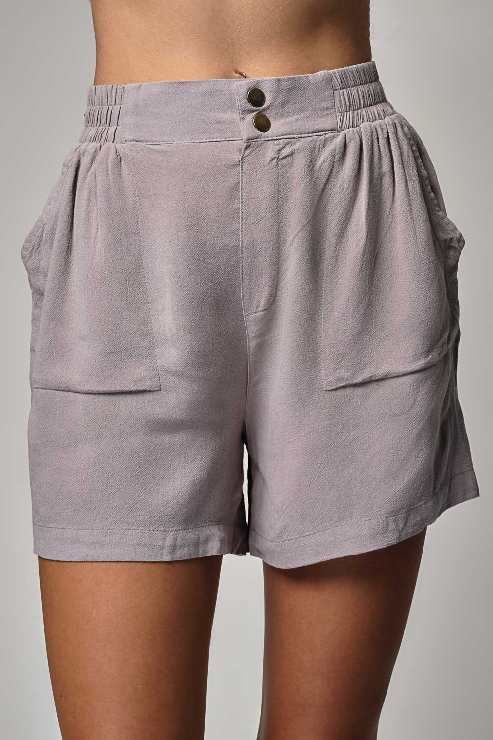 Odel Grey Elasticated Waist Relaxed Fit Short | Odel.lk