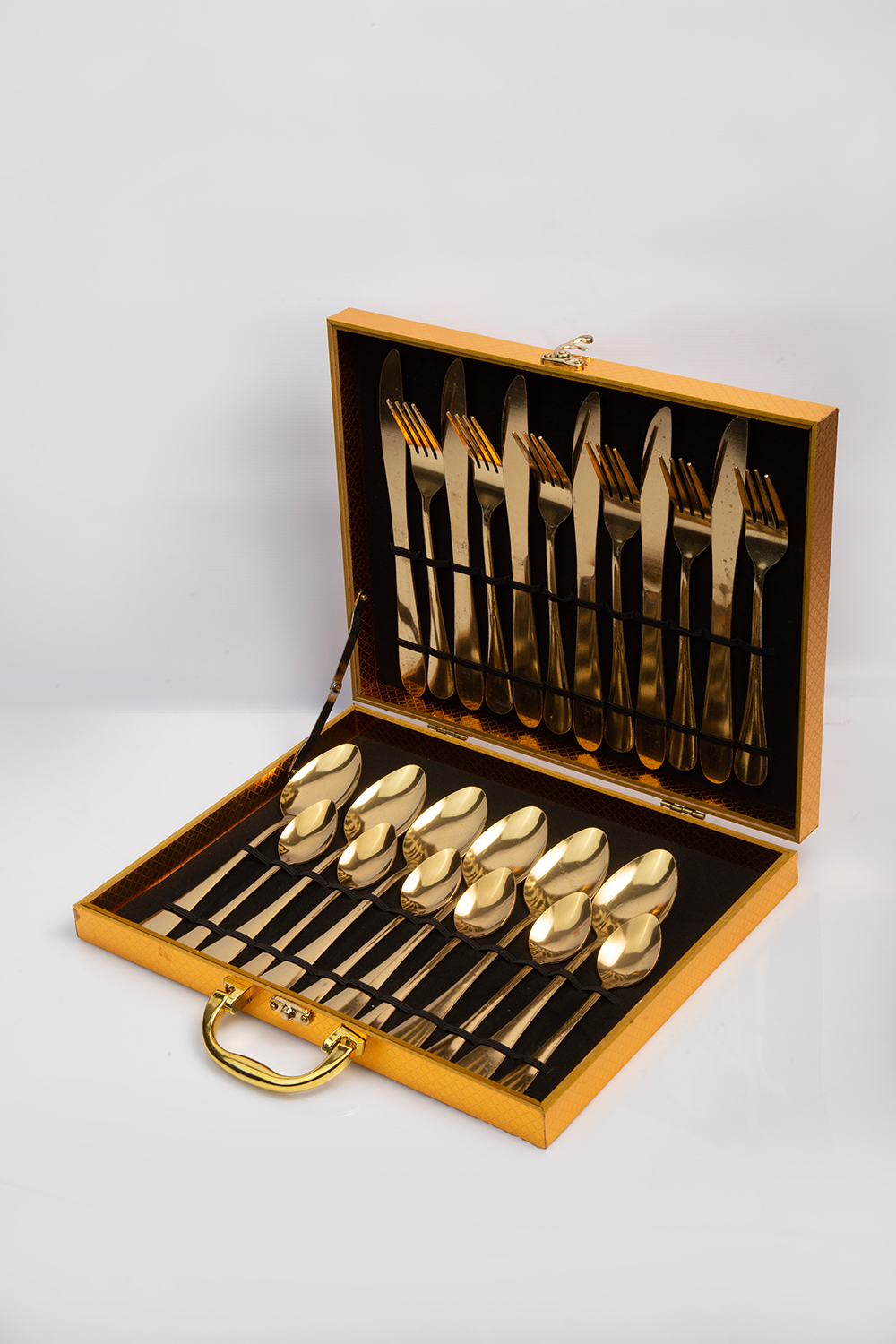 Odel Gold 24pcs Cutlery Set In Box | Odel.lk