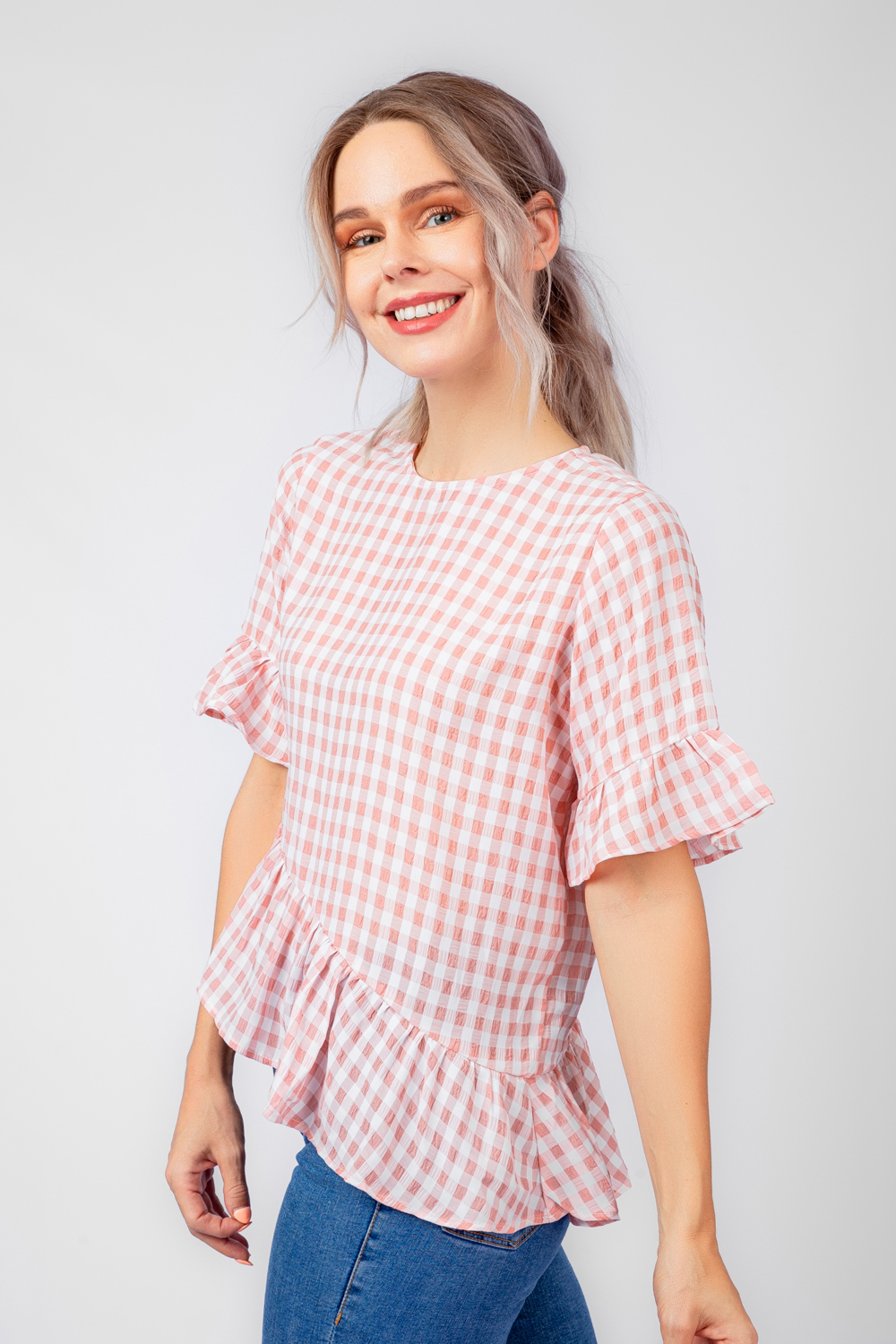 Closet Ruffled Pink Top | Odel.lk