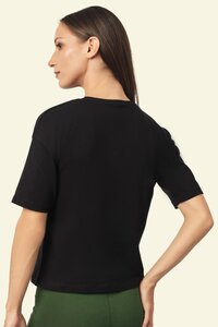 Odel Black Slogan Printed Basic Tshirt | Odel.lk