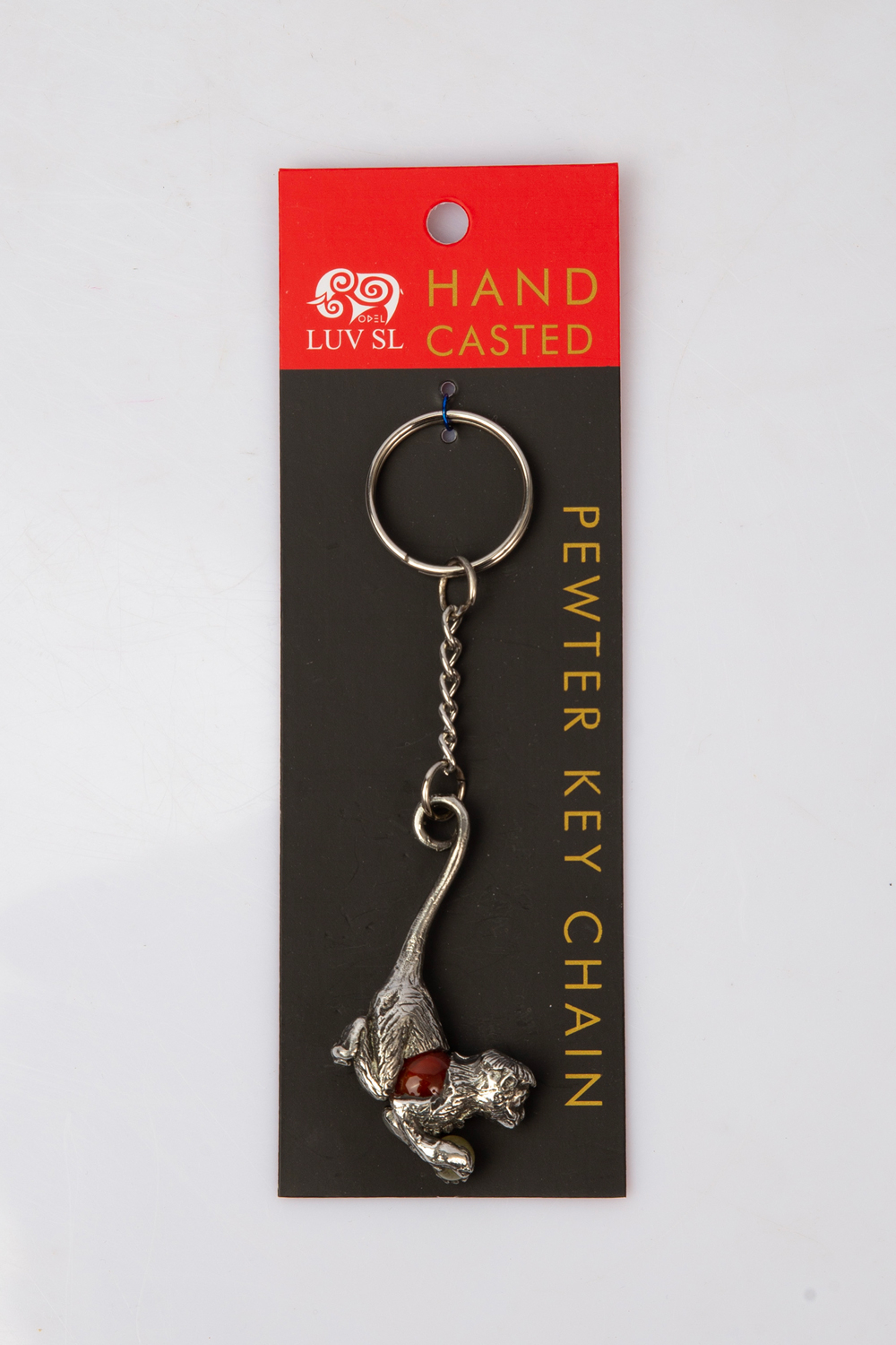 Luv Sl Key Tag Monkey With Quartz Bead | Odel.lk