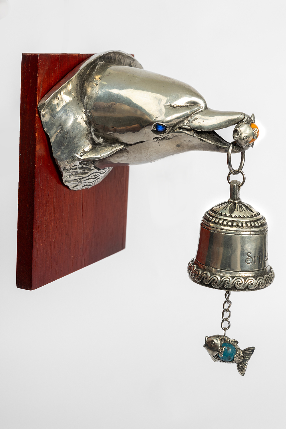 Luv Sl Dolphin Door Bell With Wood Piece | Odel.lk