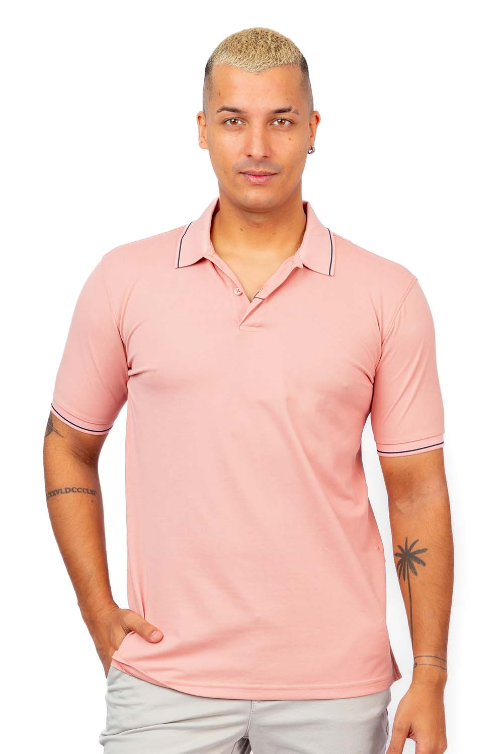 Premium Polo Solid With Collar Tipping | Odel.lk