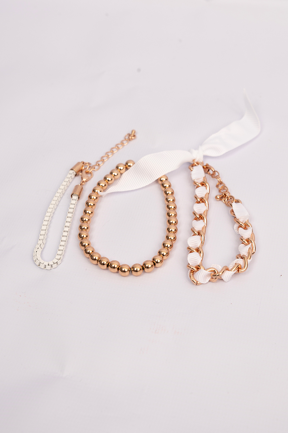 Backstage Rose Gold Detailed Set Of Bracelets | Odel.lk