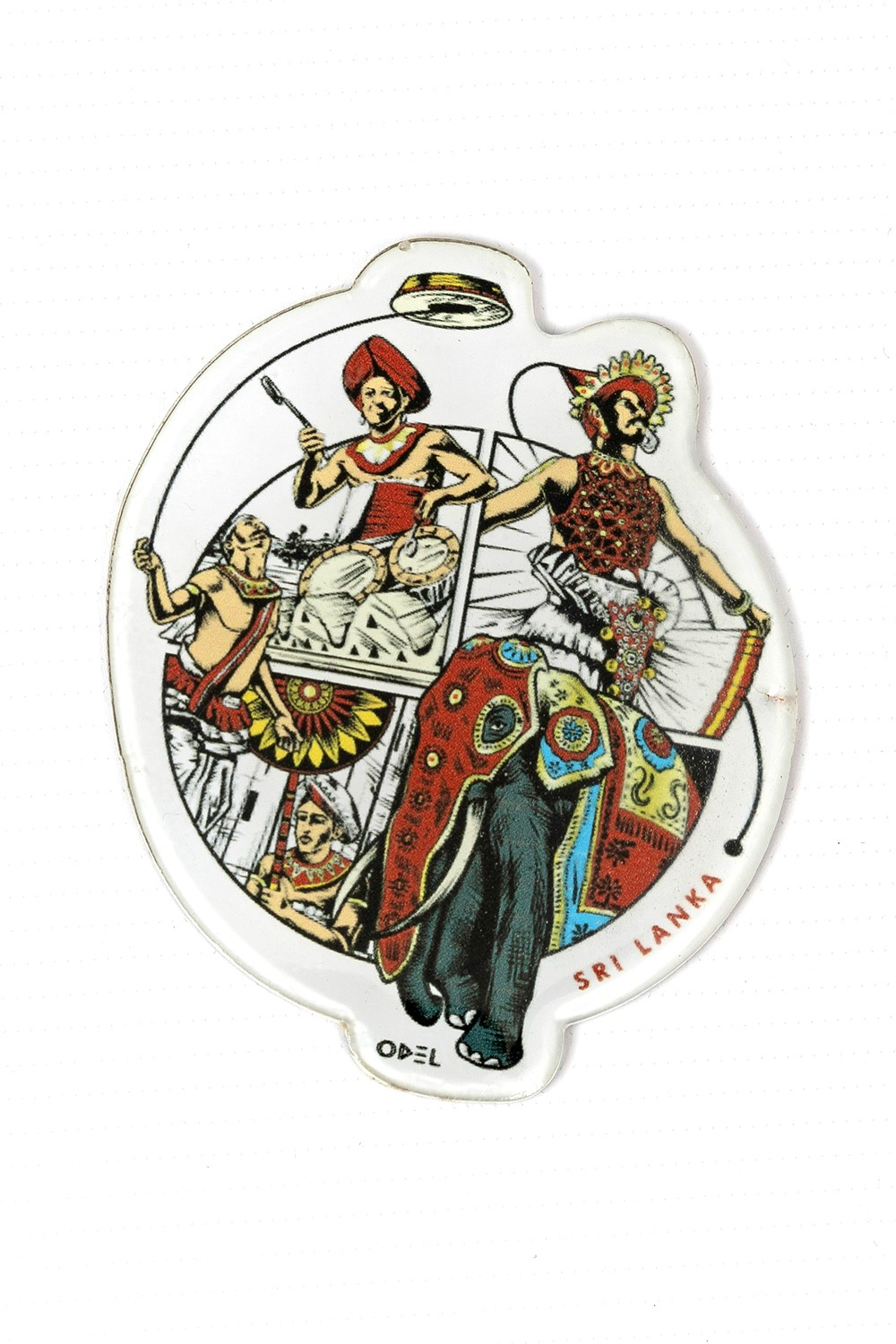 Luv Sl Fridge Mag Perahera Round Shape | Odel.lk