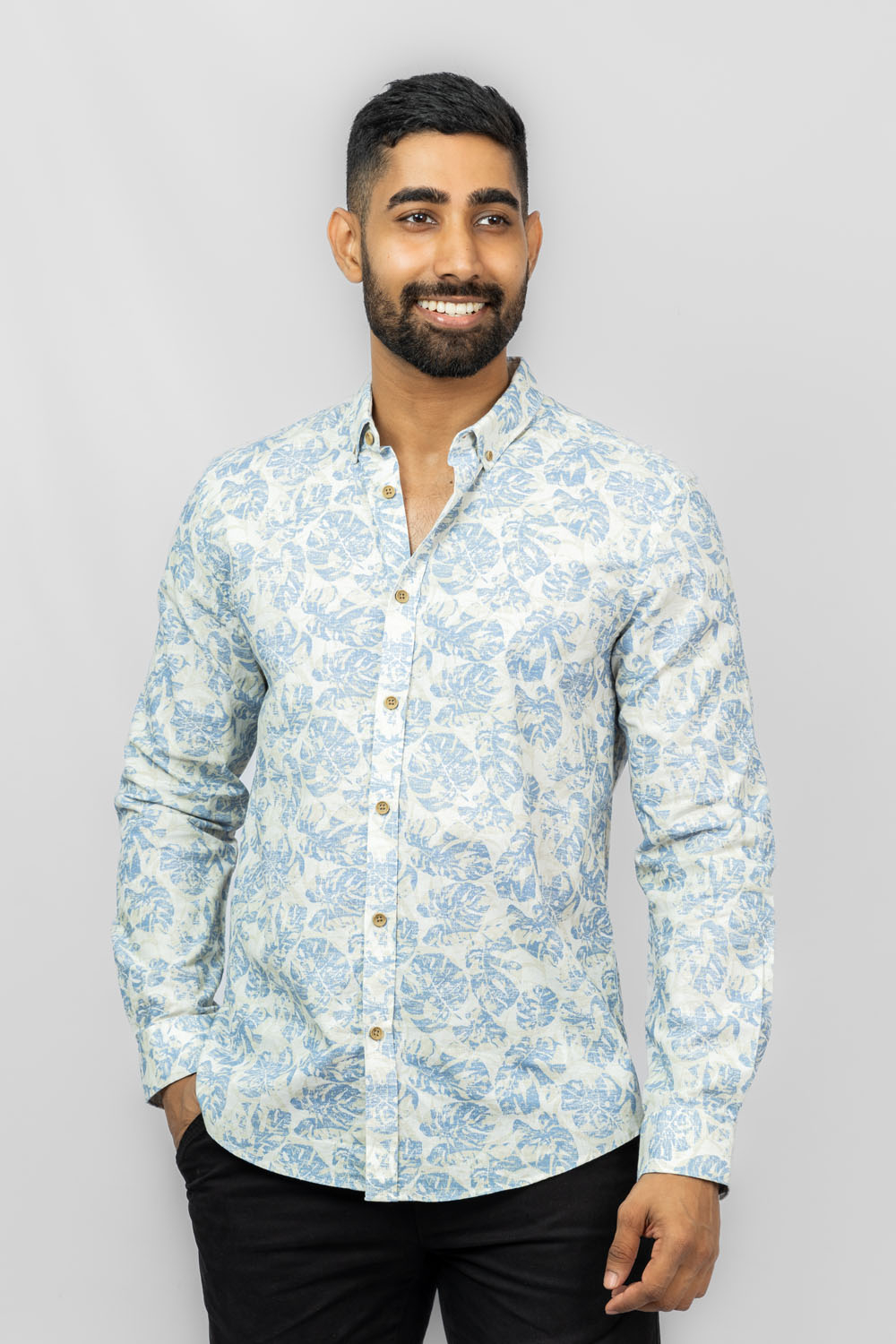 Coco Blue Mens Casual Shirt | Odel.lk