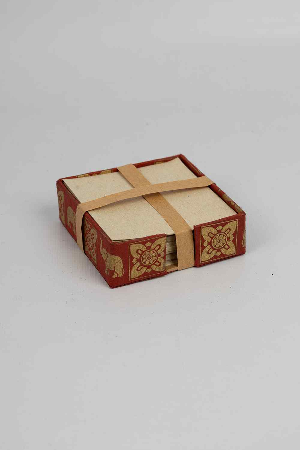 Luv Sl Elephant With Flower Red Noteholder | Odel.lk