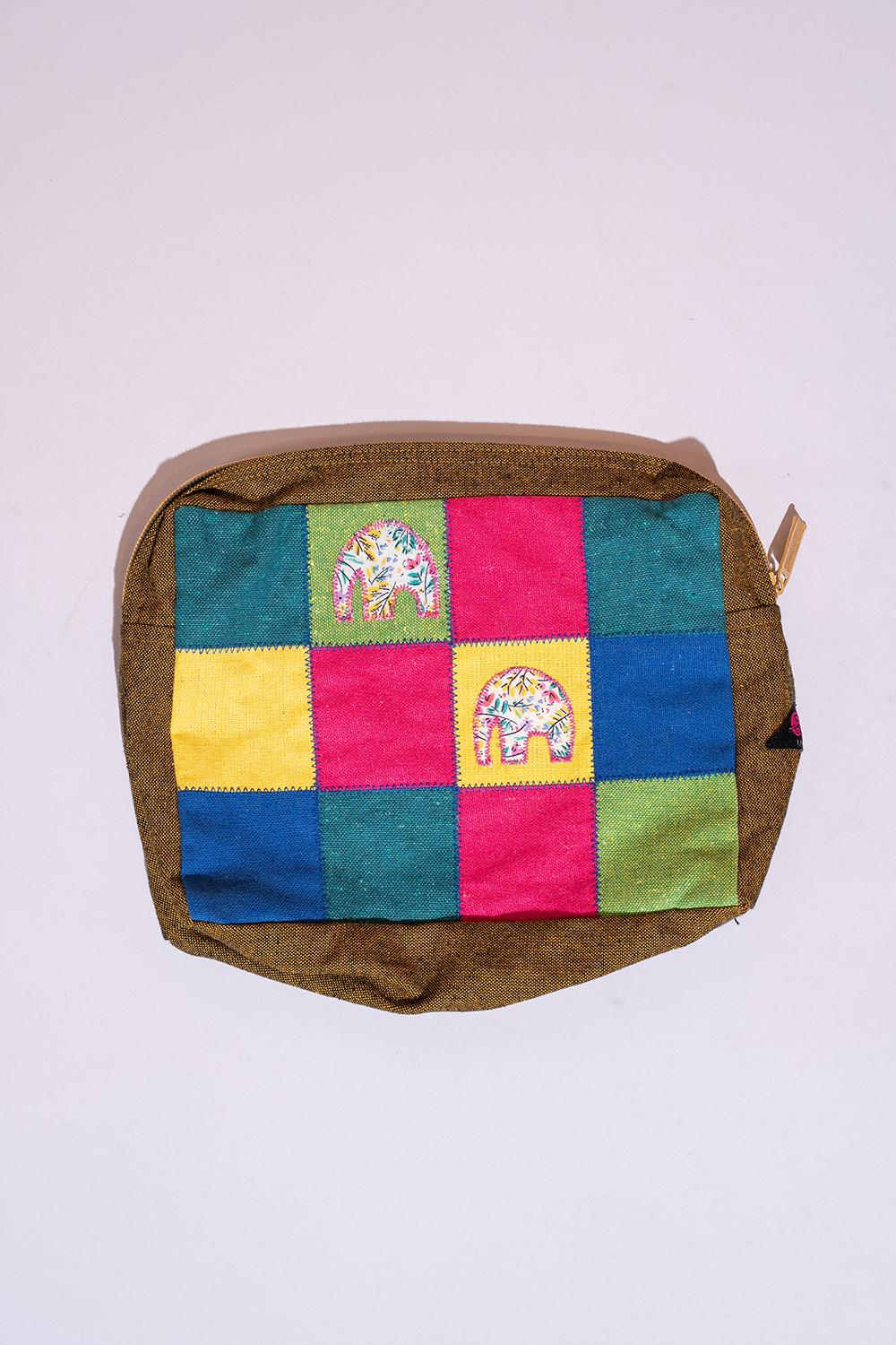 Luv Sl Purse Handloom 12 Square Multi | Odel.lk