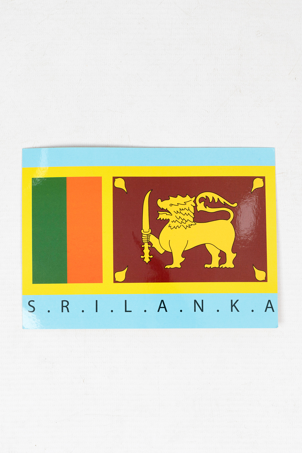 Luv Sl Sri Lanka Flag Post Card | Odel.lk