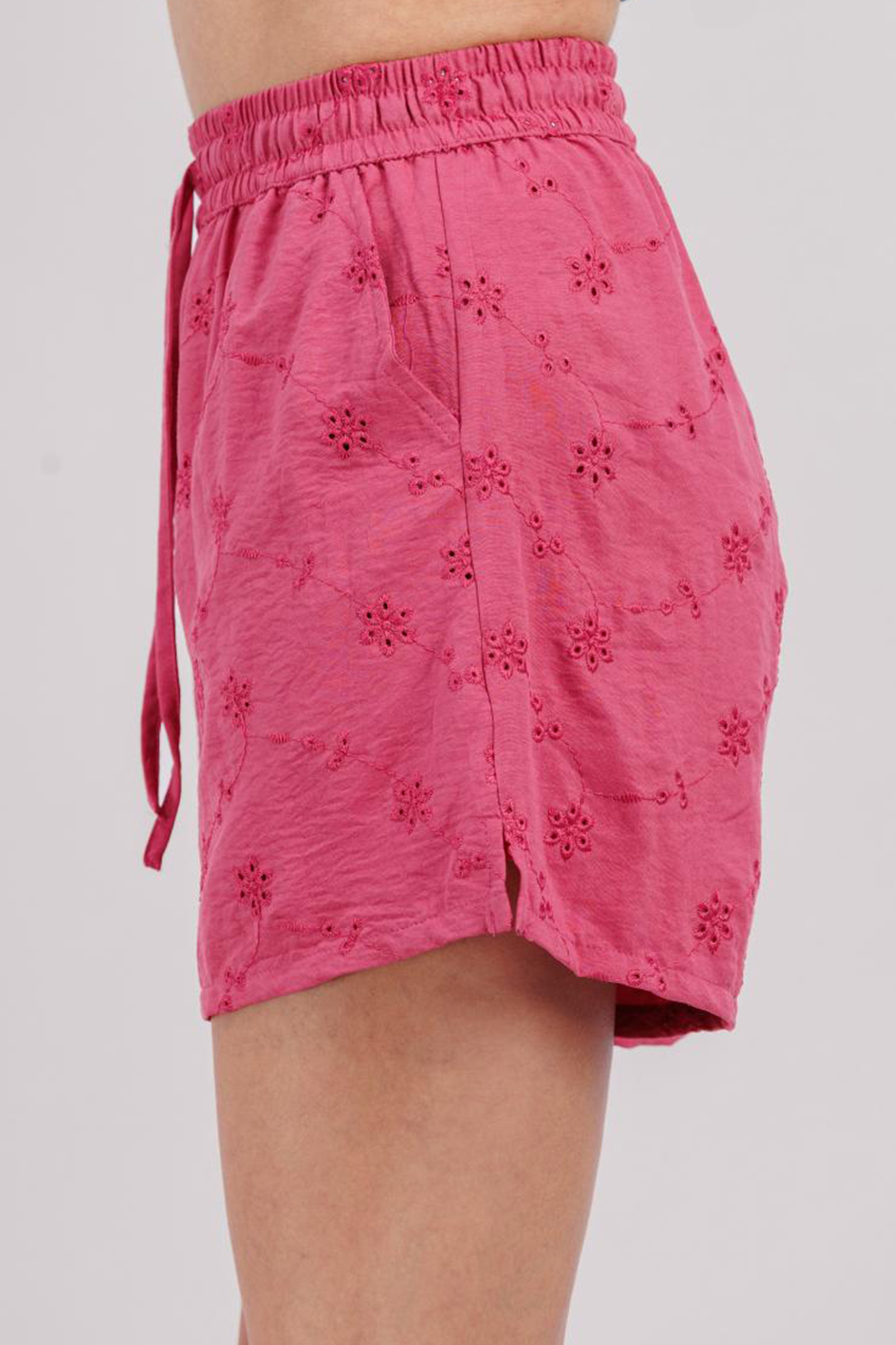 Odel Pink Draw String Waist Shorts | Odel.lk