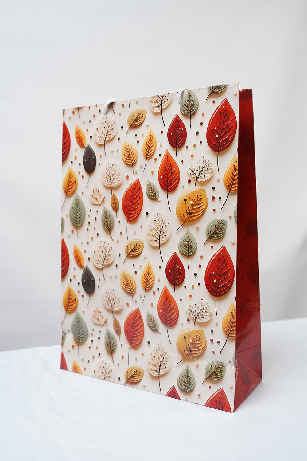 Archies Multicolor Leaves Paper Bag - L Bag | Odel.lk