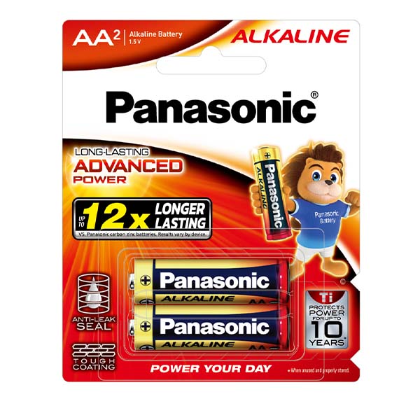 Panasonic Alkaline AA Battery 2 PCS | MySoftlogic.lk