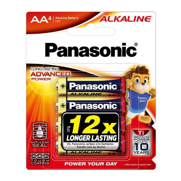 Panasonic Alkaline AA Battery 4 PCS | MySoftlogic.lk