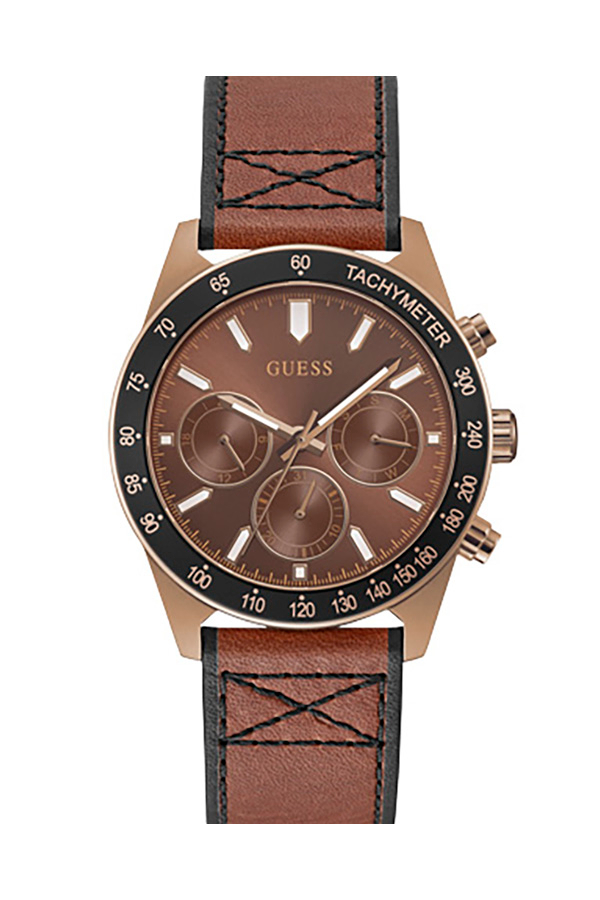 Guess Men's Leather Watch | Odel.lk
