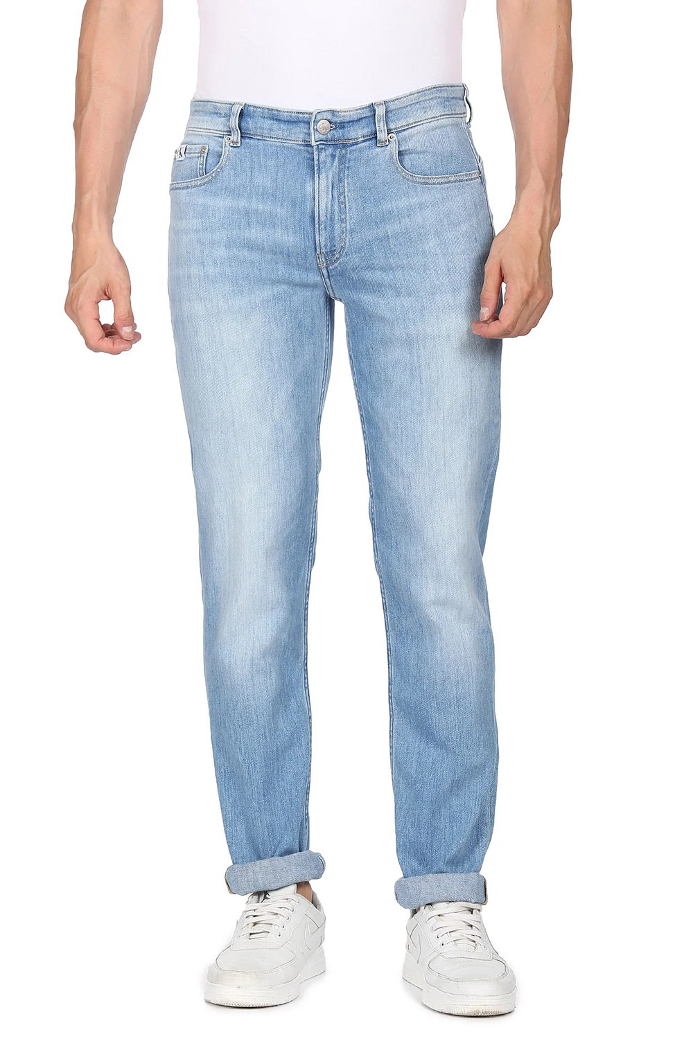 Calvin Klein Men's Blue Mid Rise Skinny Fit Jeans | Odel.lk