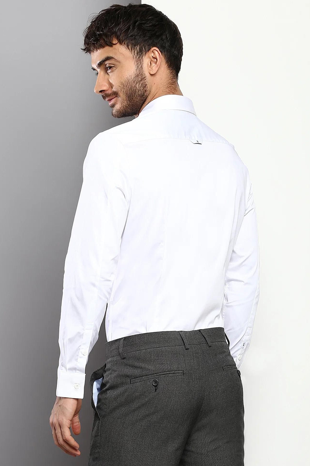 Calvin Klein Men's Long Sleeve Color Block Slim Shirt | Odel.lk