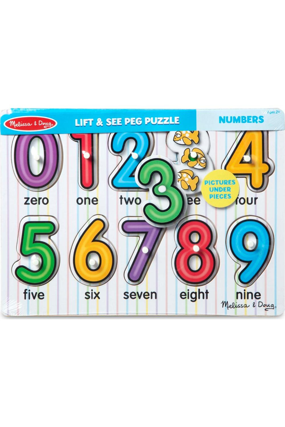 Melissa & Doug See-Inside Numbers Peg Puzzle Set | Odel.lk