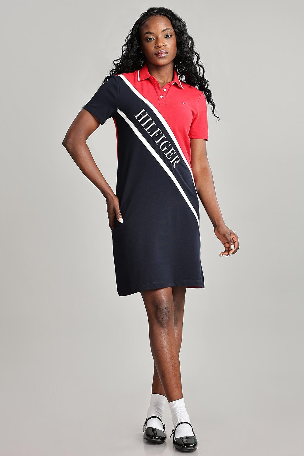 Tommy Hilfiger Women's Dora Banner Polo Dress | Odel.lk