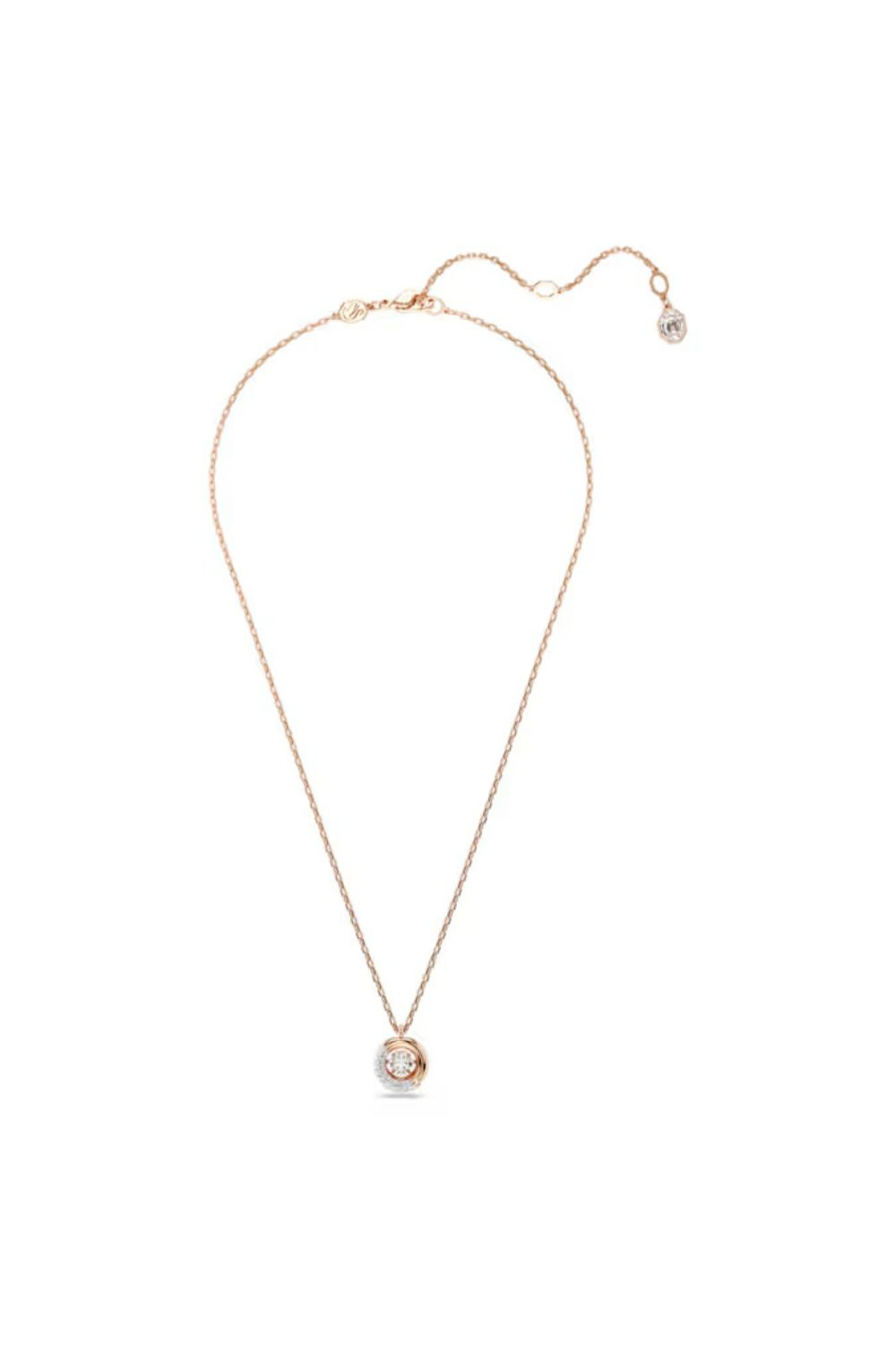 Swarovski Dextera Round Cut Rose gold-tone Plated Pendant | Odel.lk