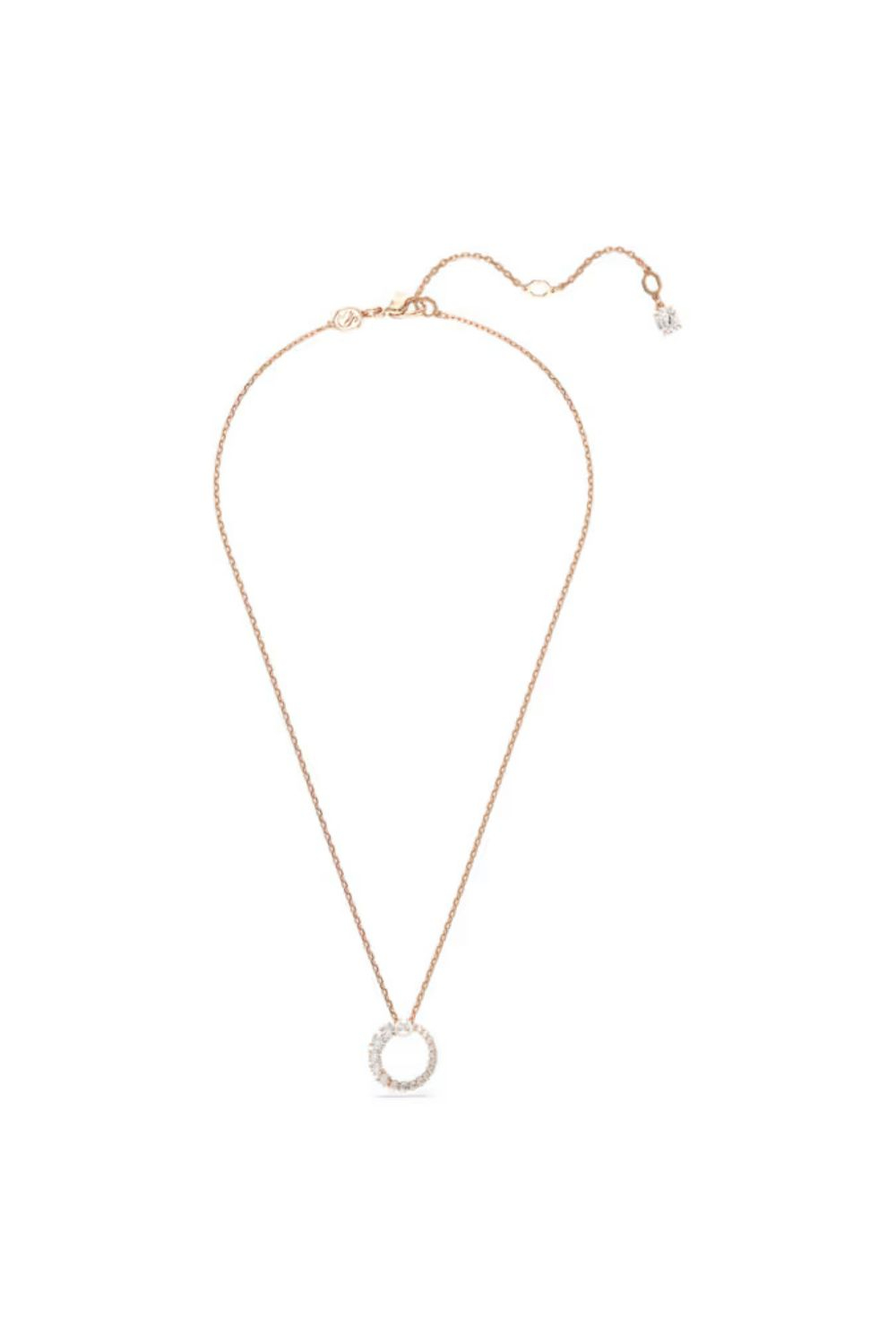 Swarovski Matrix Crystal Pearl Rose gold-tone Plated Pendant | Odel.lk
