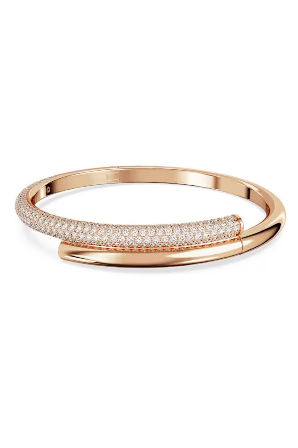 Swarovski Dextera Rose gold-tone Plated Magnetic Closure Bangle | Odel.lk